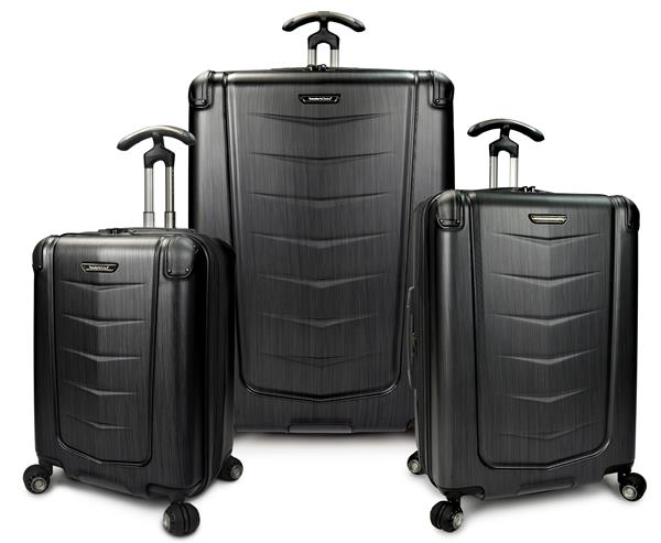Golden Pacific Silverwood 3-Piece Hardside Spinner Luggage Collection ...