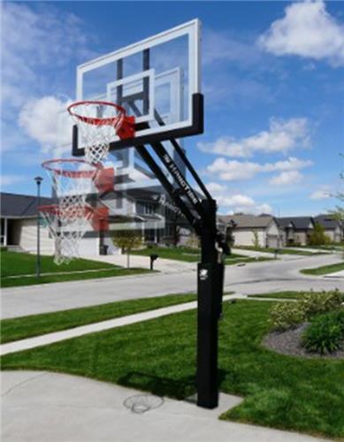 E204803 Bison 6" Hangtime Adjustable Height Basketball Systems