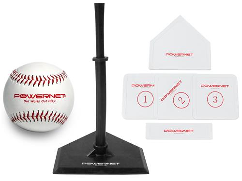 Powernet T-ball Bundle Baseball Set (Tee, Bases, 6 Balls) - Baseball ...