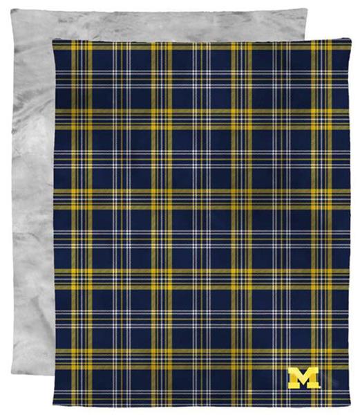 Northwest NCAA Michigan Wolverines Micro Mink Faux Fur Throw - Fan Gear