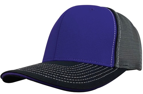 EPS40- Flex-Fit, Precurved Sandwich Bill, Mesh-Back, Baseball Sports ...