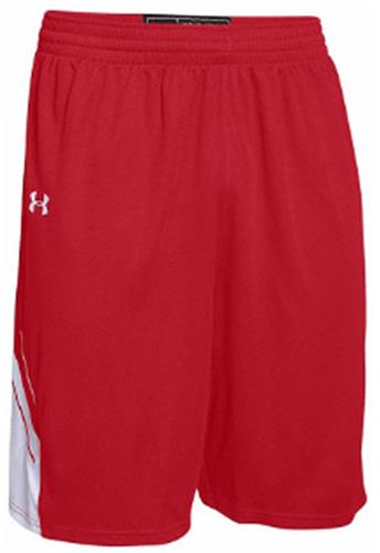 Under Armour Womens 9" Basketball Shorts (WL - Purple/Wt) (No Pockets)