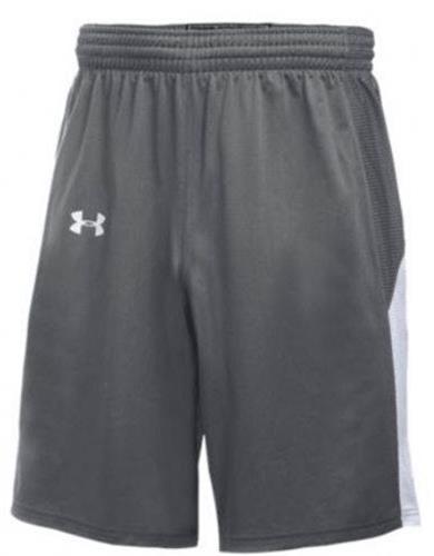 E205194 Under Armour Basketball Shorts, Youth 8" Inseam Fury (No Pockets)