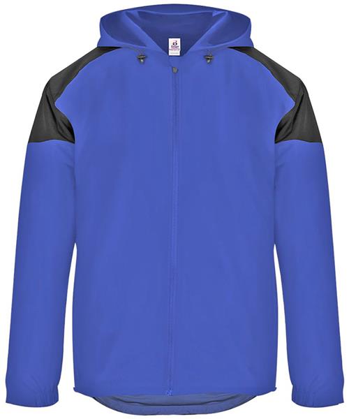 Badger Loose Fit Hooded Jacket, Adult (A2XL - Graphite or Red)