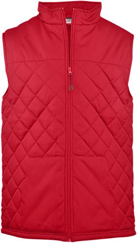 Padded Quilted Sleeveless Vest, Youth (YM,YL - Navy,Red,Royal ...