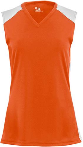 Womens (W2XL & WL - Burnt Orange/WH) Sleeveless Jersey - Closeout Sale ...