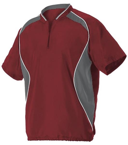 Youth Short Sleeve Baseball Batters Jacket (YS - Burnt Orange,Cardinal ...