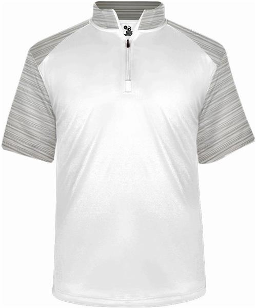Adult "AS, AM" (Black,Graphite,Navy) Loose Fit Stripe Short Sleeve 1/4 ...
