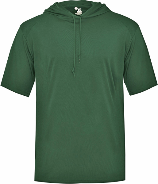 Youth (YXS - Forest) Short Sleeve Hooded T Shirt - Closeout Sale