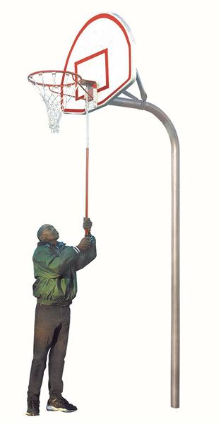 Bison 3 1/2" Tough Duty Removable Playground Basketball System PR33 ...