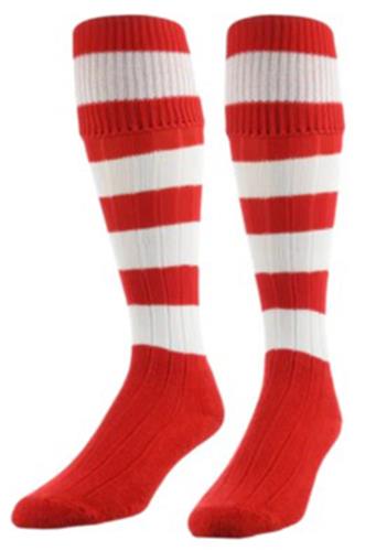 Adult (AM-Red/Black) 4-Striped Soccer Rugby Socks - Closeout Sale ...