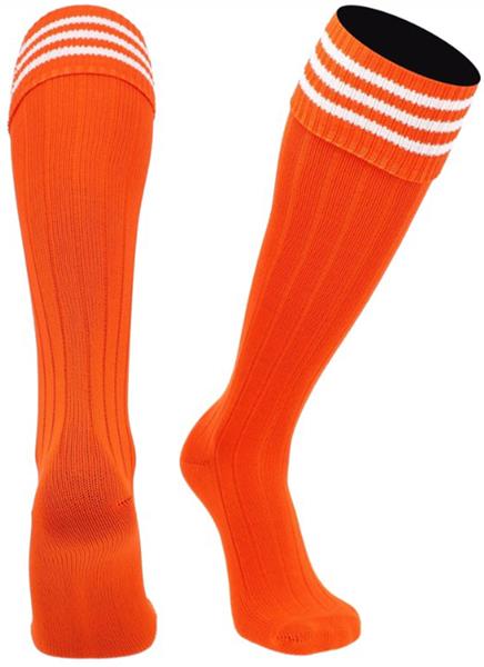 Adult European 3-Striped Soccer Socks Fold DownTop (Kelly, Maroon,White ...