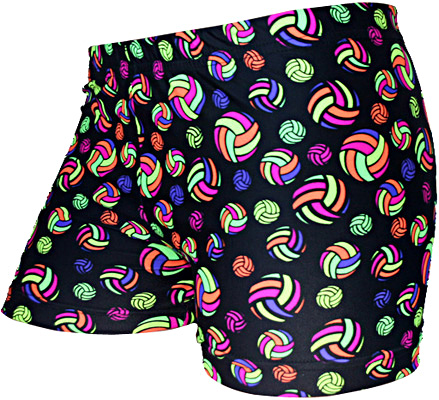 Gem Gear Compression Multicolor Volleyballs Shorts - Volleyball ...