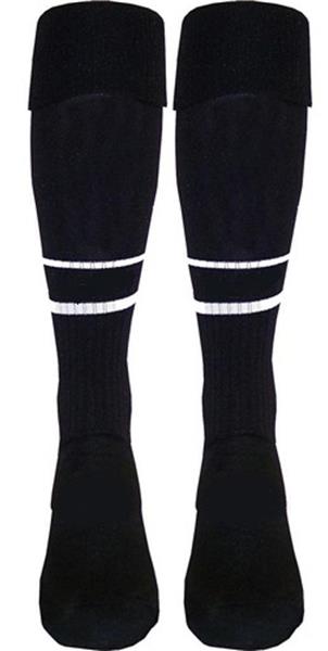 Adult Medium 2-Stripe Poly Nylon Socks P2SOF PAIR - Closeout Sale ...