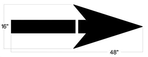 Newstripe Straight Arrow Stencils - Playground Equipment and Gear