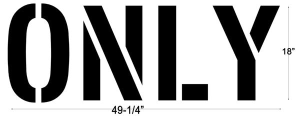 Newstripe ONLY Word Stencils - Playground Equipment and Gear