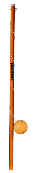 Porter Tetherball Post With Ball 10'-9" Color Post 007632C - Volleyball ...