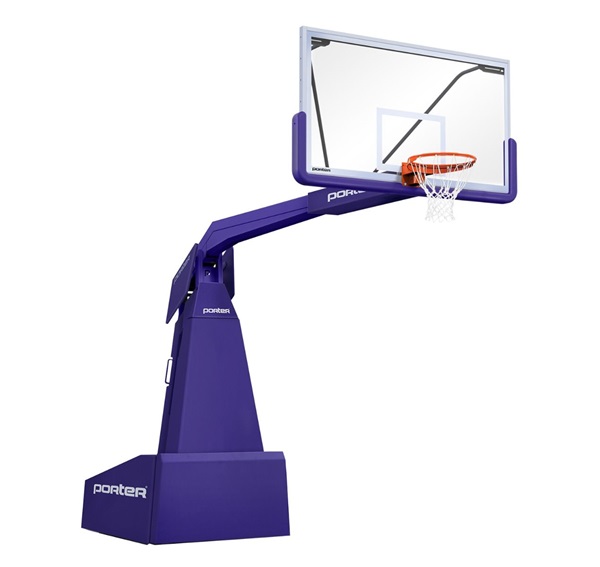 Porter 1835 Competition Manual Portable Basketball Backstop Purple ...