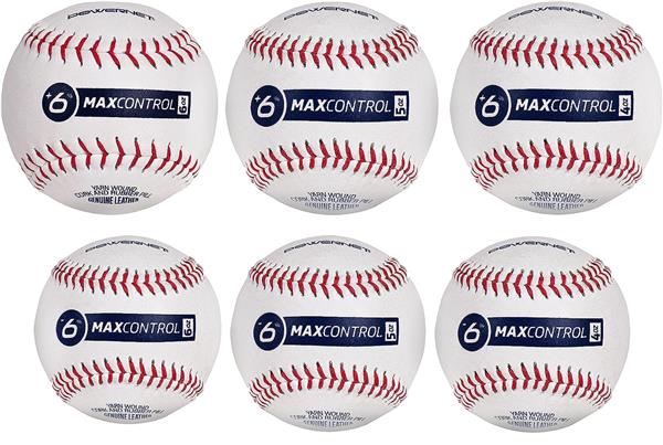 PowerNet MaxControl Baseballs Genuine Leather 6 Baseballs 1224 ...