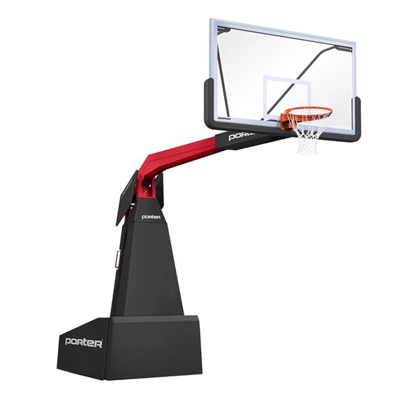 Porter 1835 Competition Motorized Portable Basketball Backstop Red ...