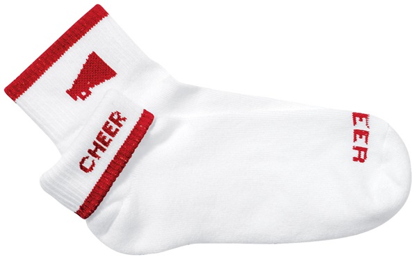 Pro Feet 2-In-1 Flip Top Low Cut Cheer Sock 742-743-744 - Cheerleading ...