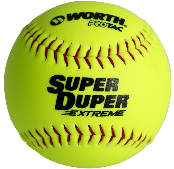 Worth Pro Tac Super Duper Extreme Multi-Layer Red Stitch Softball ...
