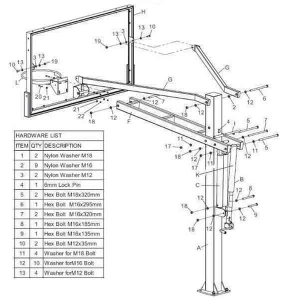 Porter Big Shot PRO Basketball Accessories - Basketball Equipment and Gear