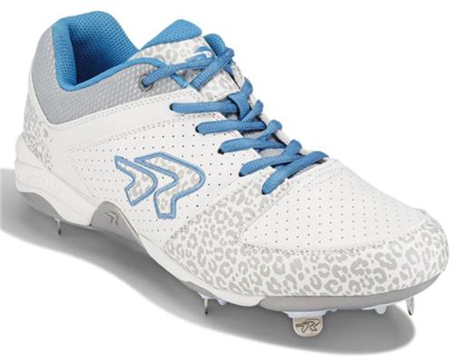 Ringor Womens Flite Snow Leopard Metal Softball Cleat Spike - Baseball ...