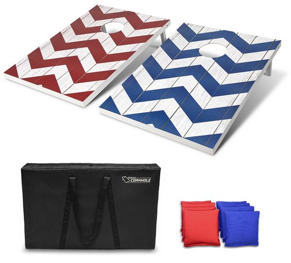 GoSports Tailgate 3'x2' Chevron Design Cornhole Set CH-01-MDF-CHEVRON ...