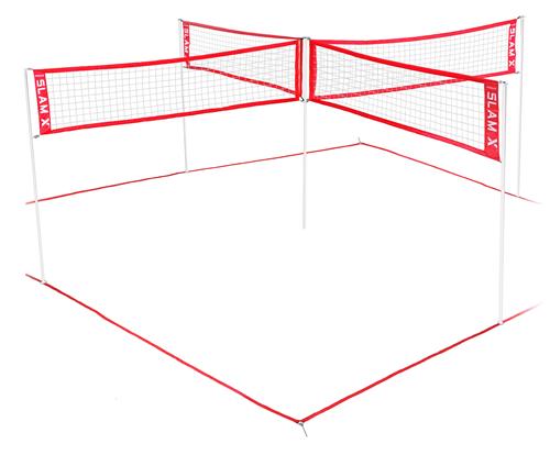 GoSports Slam X 4-Way Volleyball Game Set VB-SLAMX-01 - Volleyball ...