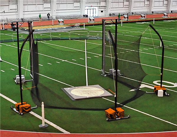 Gill Athletics NCAA Portable Indoor Weight Throw Cage Black Poles ...
