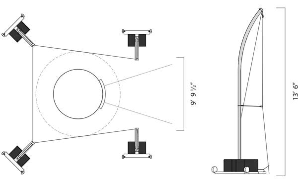 Gill Athletics Portable Shot Cage Plain Poles - Playground Equipment ...