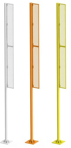 Gill Athletics Baseball In-Ground or Surface Mount Foul Poles (Pair) 24 ...