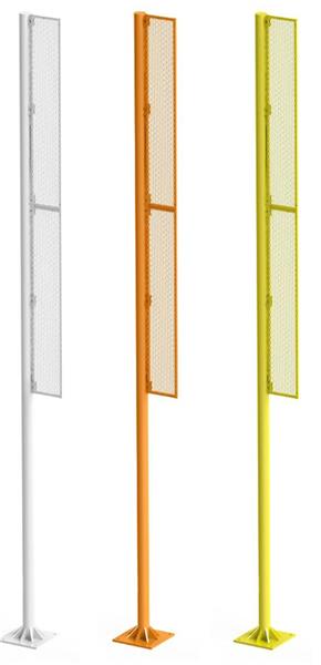 Gill Athletics Baseball In-Ground or Surface Mount Foul Poles (Pair) 24 ...
