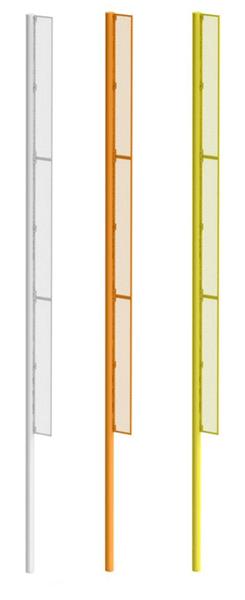 Gill Athletics Baseball In-Ground or Surface Mount Foul Poles (Pair) 32 ...
