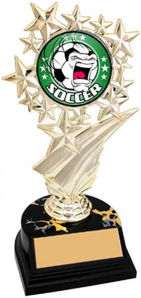 Hasty Awards 7" All Stars Custom Soccer Trophy - Soccer Equipment and Gear