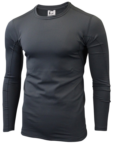 Adult & Youth COLD WEATHER Compression Long Sleeve Crew Shirt/Top ...