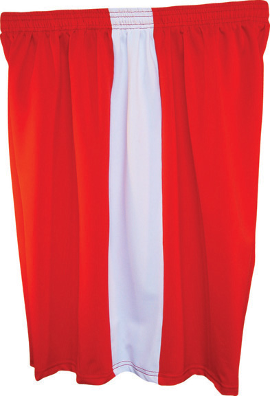 Fit 2 Win Men's Captain 8" Red/White Shorts - Basketball Equipment and Gear
