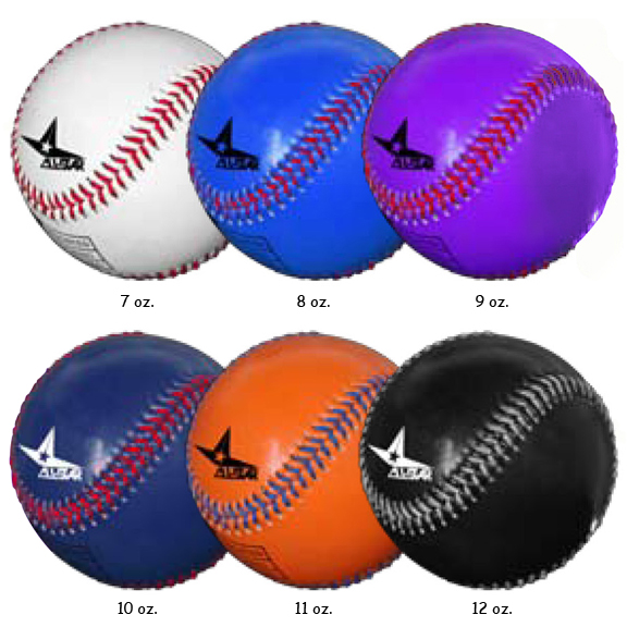 All-Star Weighted Training Baseballs - Set of 6 - Baseball Equipment & Gear