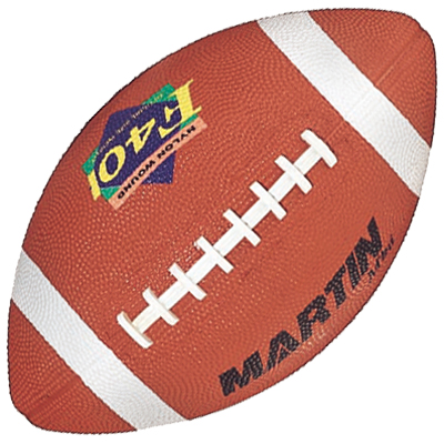 Martin Sports Mini Size Rubber Football - Football Equipment and Gear
