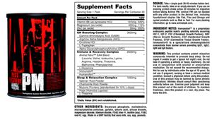 Animal PM Sleep & Recovery Post-Workout Supplement - Closeout Sale ...
