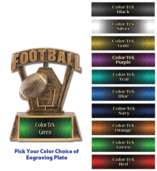 Hasty Awards ProSport 6" Custom Football Resin Trophies - Football ...