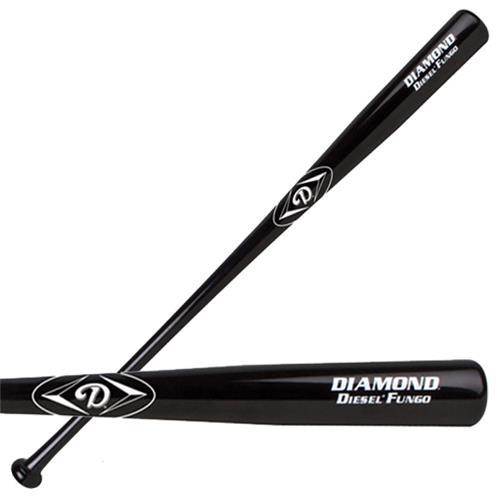 Diamond Hand Finished Wood Hybrid Fungo Bat - Baseball Equipment & Gear