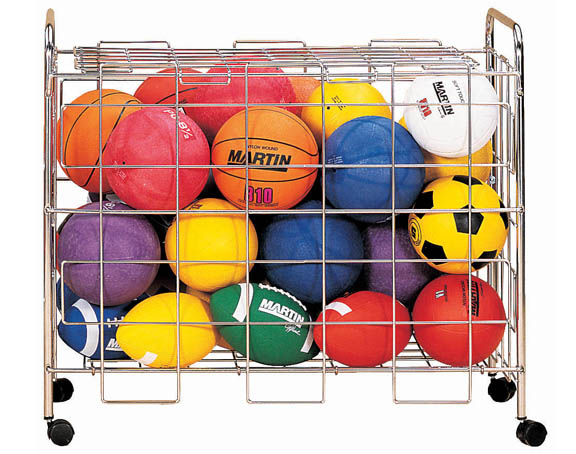 Martin Sports Portable Ball Locker Cart - Soccer Equipment and Gear