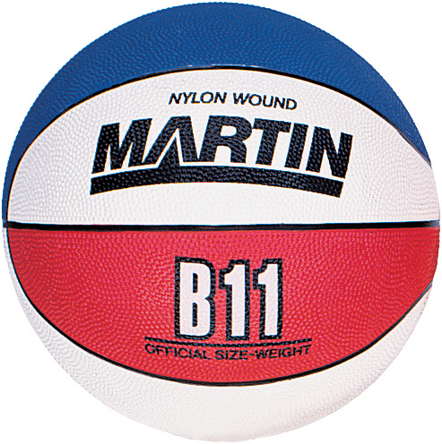 Martin Sports Rubber Red/White/Blue Basketballs - Basketball Equipment ...