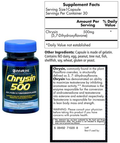 Chrysin 500mg Muscle Mass & Testosterone Booster - Soccer Equipment and ...