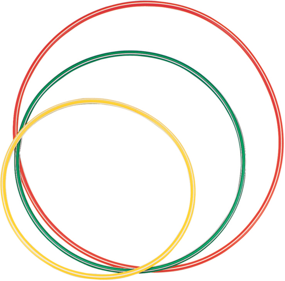 Martin Sports Plastic Hula Hoops (12 pack) - Playground Equipment and Gear