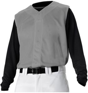 Youth Cooling Grey Faux Front Custom Baseball Vests CO - Closeout Sale ...