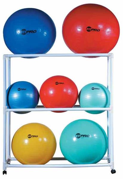 Champion Sports Exercise Ball Storage Cart - Playground Equipment and Gear