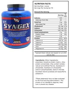 VPX Syngex Chocolate Protein - Soccer Equipment and Gear